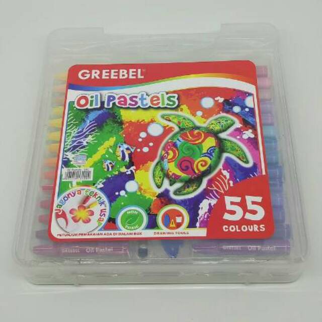 Jual CRAYON GREEBEL 55 WARNA | Shopee Indonesia