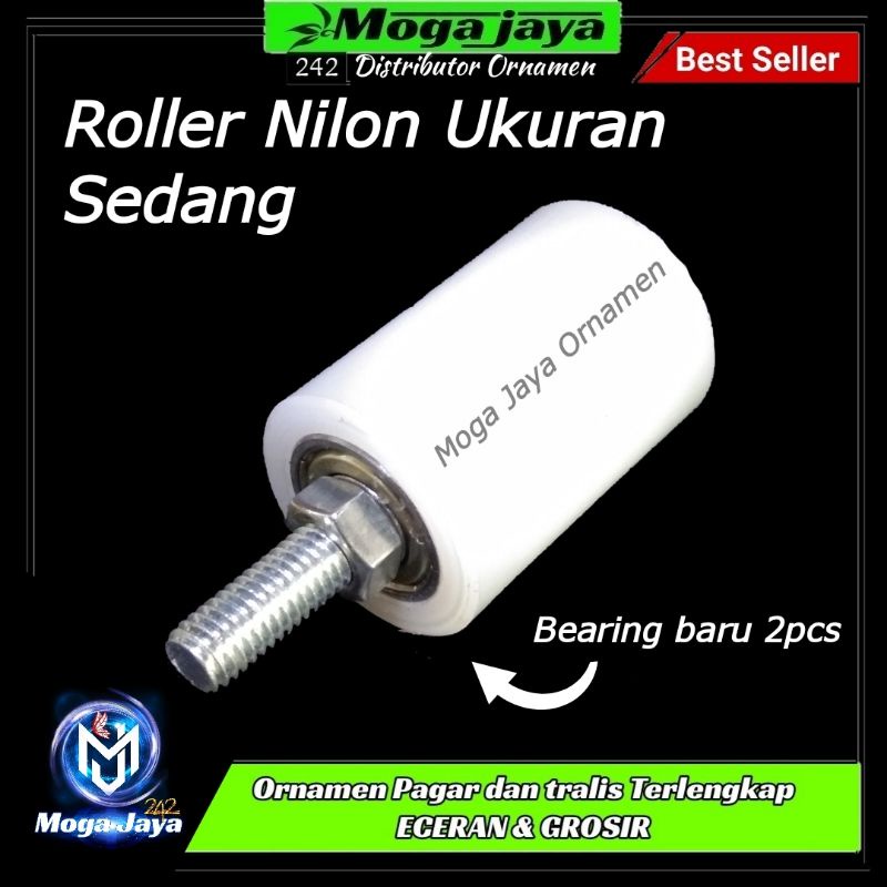 Jual roda roller nilon ukuran SEDANG penuntun pintu gerbang | Shopee ...
