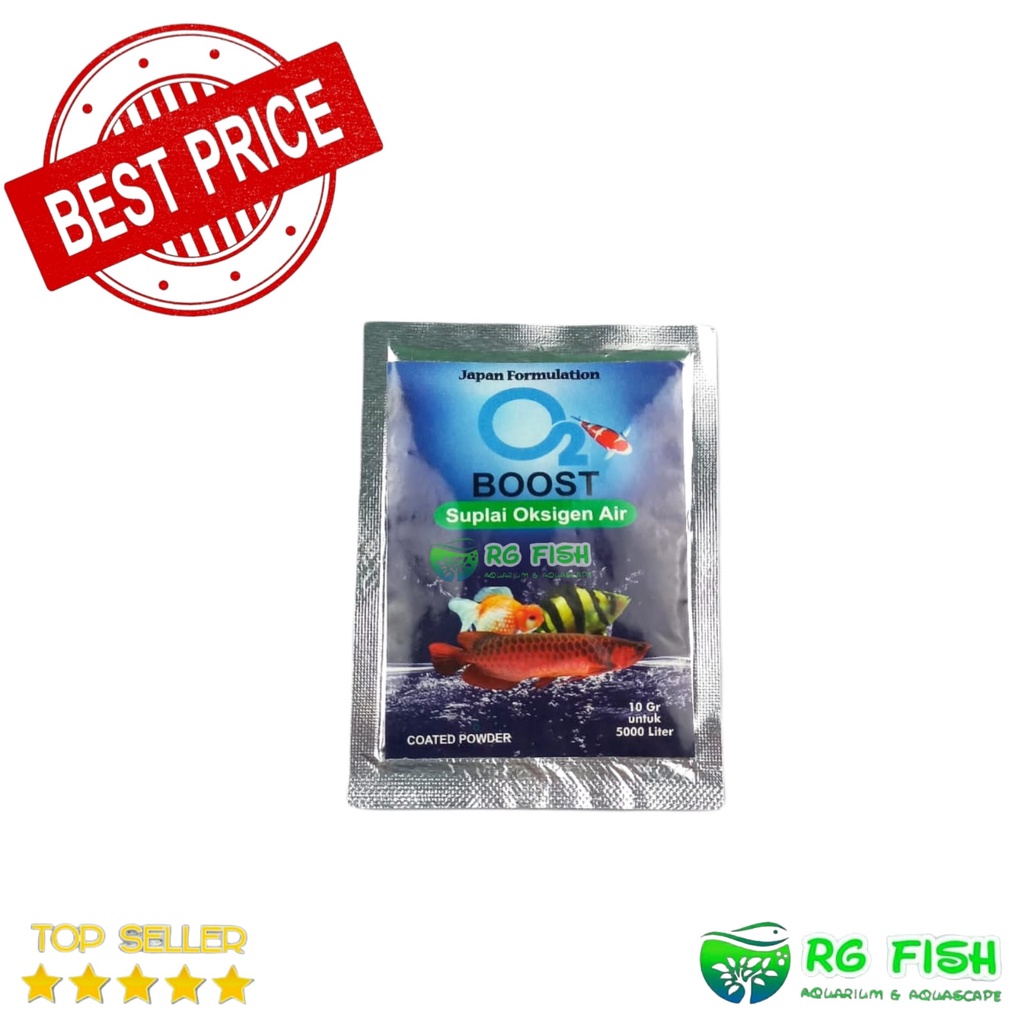 Jual MURAH!! O2 Boost bubuk Suplai Oksigen Air aquarium kolam ikan ...