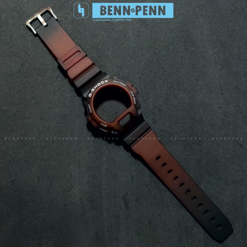 Jual BNB G 6900 / GLX 6900 / GB 6900 BROWN GRADATION BEZEL STRAP JAM ...