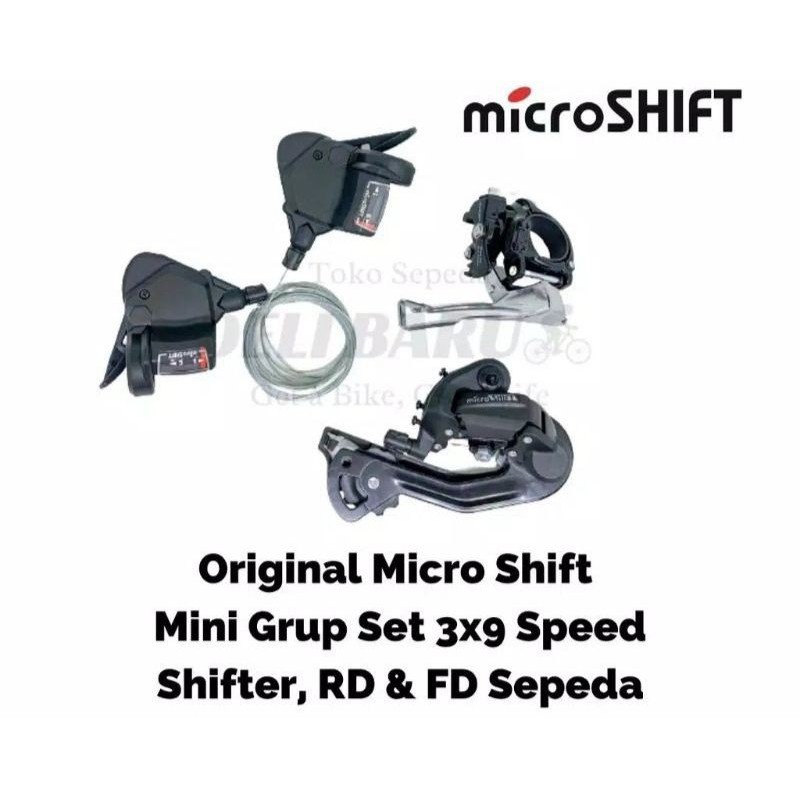 Jual Mini groupset microshift 3X9 SPEED shifter RD FD sepeda MTB ...