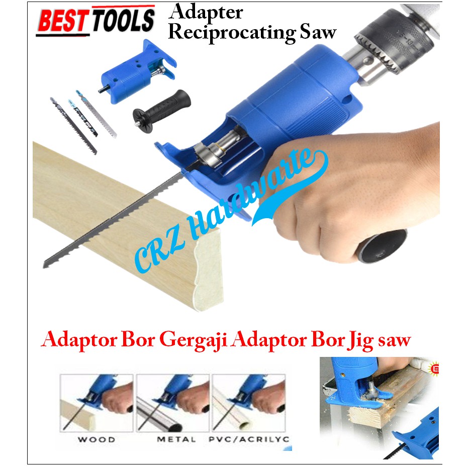 Jual Adaptor Bor Gergaji Adaptor Bor Jig saw Reciprocating Saw Potong ...
