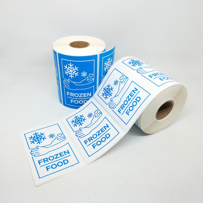 Jual Stiker Label Frozen Food Sticker Makanan Beku 5,5 x 8,5 cm (1 roll ...