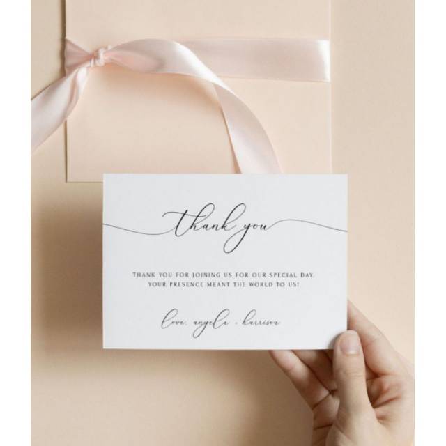 Jual THANK YOU CARD / KARTU TERIMA KASIH OL SHOP CUSTOM / THX CARD ...