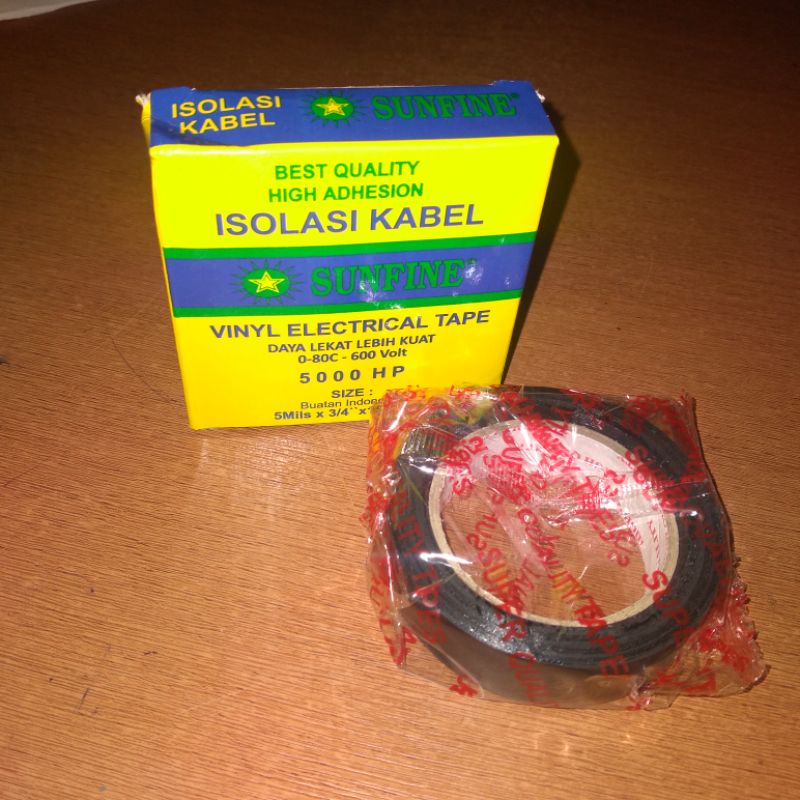 Jual ISOLASI NATIONAL| ISOLASI LISTRIK Hitam | NATIONAL TAPE VINYL 3/4 ...
