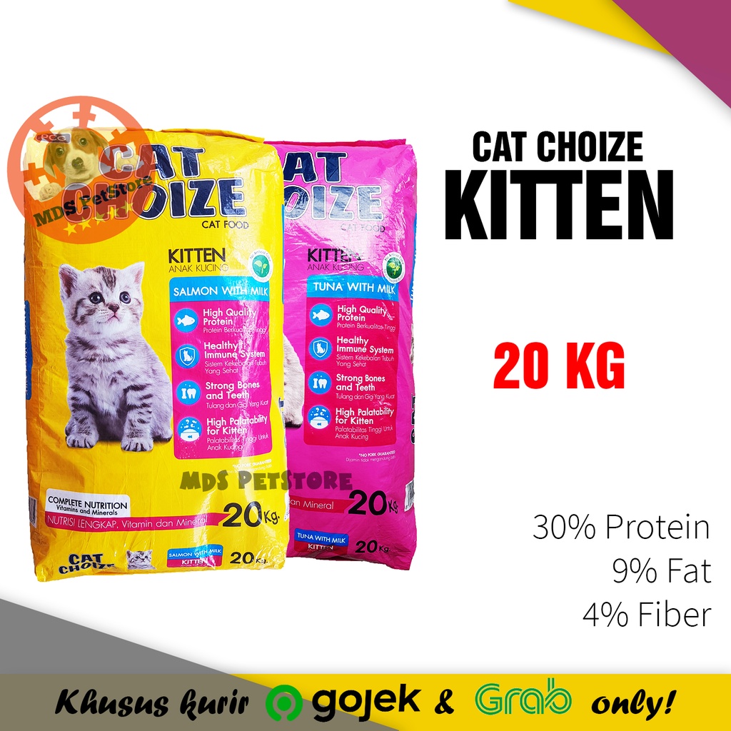 Jual Cat Choize Kitten Tuna/Salmon Milk 20 Kg | makanan anak kucing ...