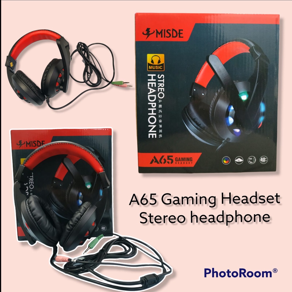 Jual (Takin) Headphone/Headset Gaming Stereo Bando Gaming MISDE A65 ...