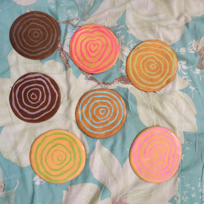 Jual Coaster clay motif kayu Set bonus 1pcs | Shopee Indonesia