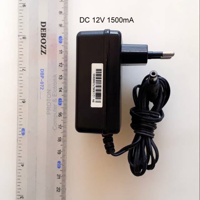 Jual Power Charger PSU Adaptor DC 12V 1500mA 1.5A 18W Universal Camera ...