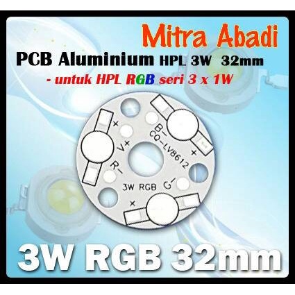 Jual PCB Aluminium HPL 3 Watt RGB 32 mm | Shopee Indonesia