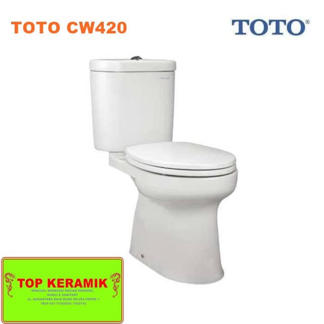 Jual Kloset Duduk Toto CW420 Tutup Biasa | Shopee Indonesia
