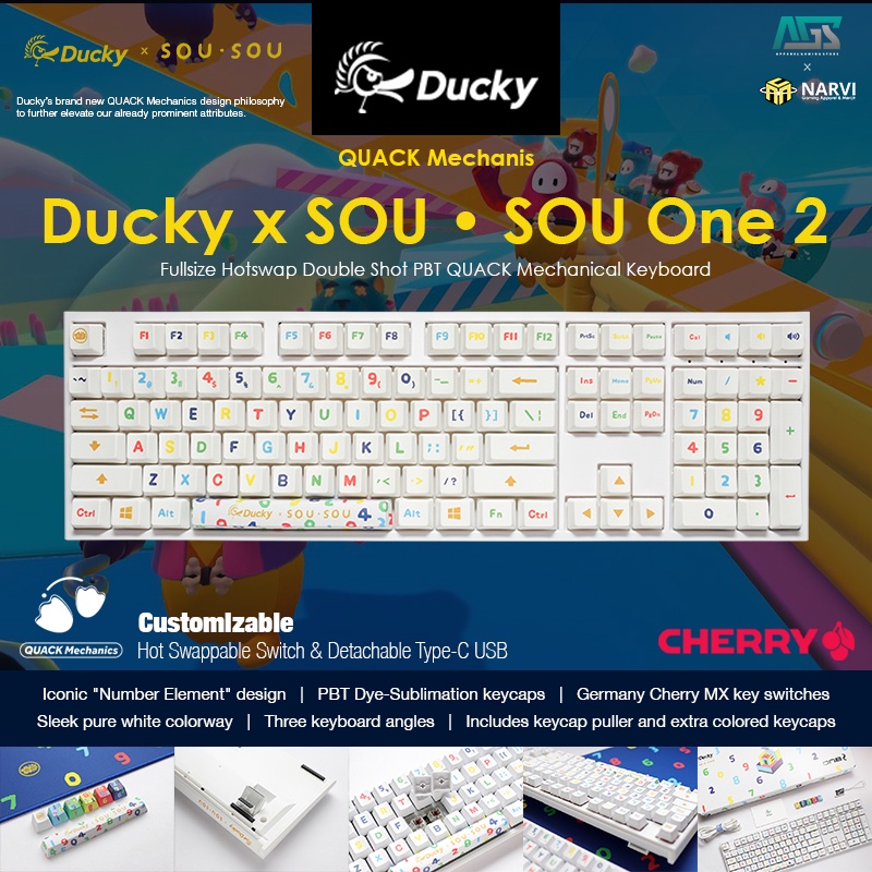 Jual Ducky X Sou Sou One 2 Fullsize Mechanical - Gaming Keyboard ...