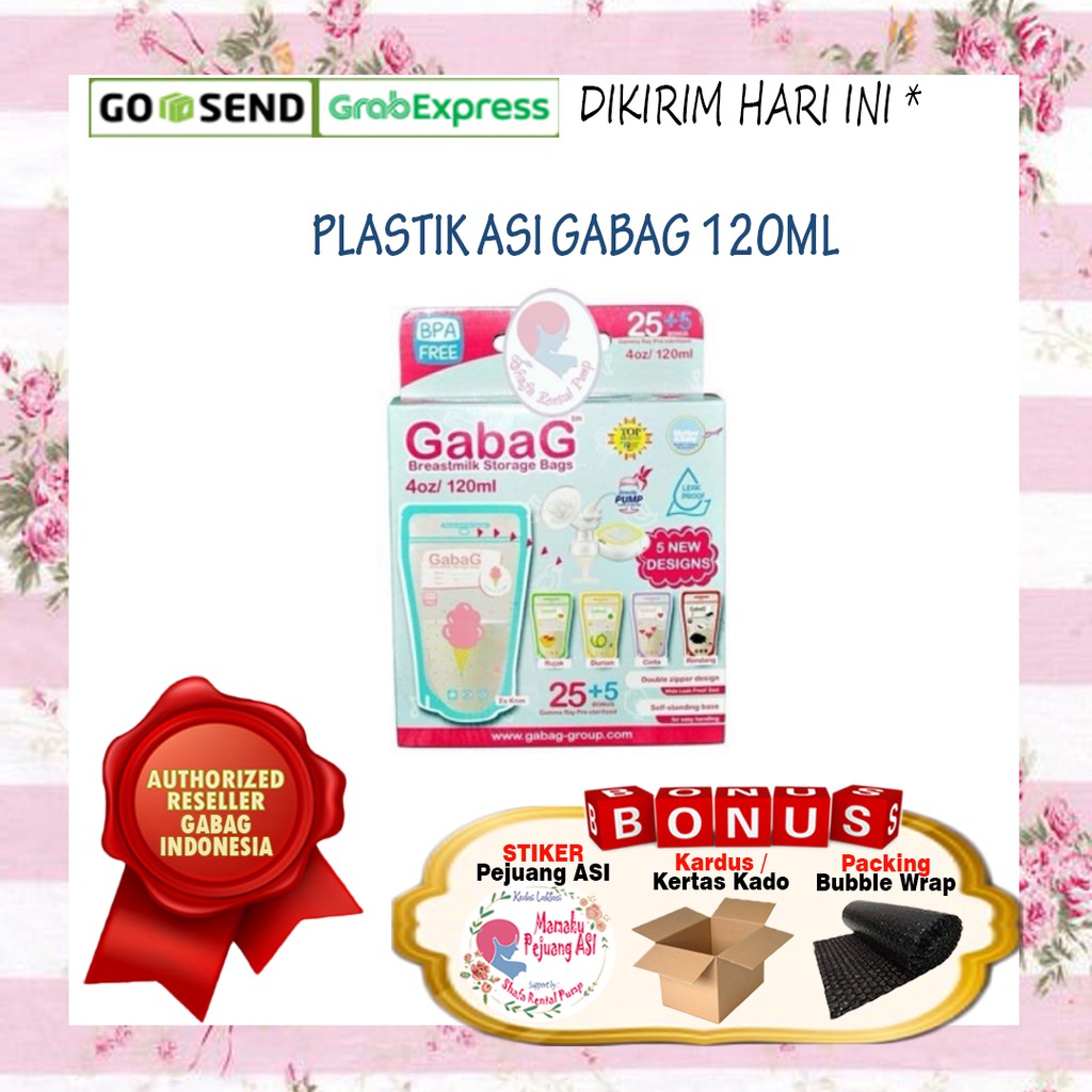 Jual Plastik ASI Gabag 120ml / Kantong ASI Gabag 100ml isi 30 | Shopee ...