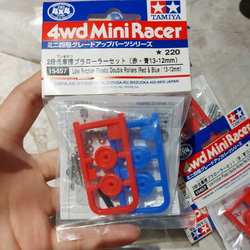 Jual Tamiya 15457 Low friction double rollers (red& blue) | Shopee ...