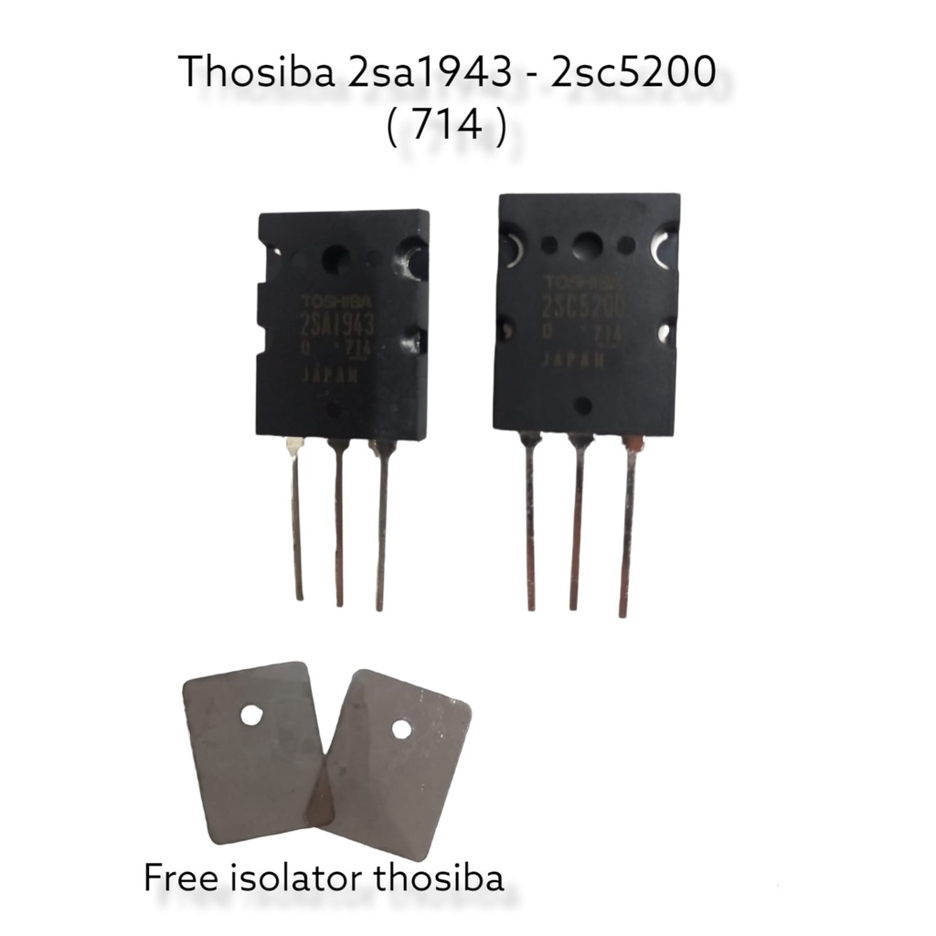 Jual Transistor Final Toshiba 2sc5200 2sa1943 2SC 5200 & 2SA 1943 JAPAN ...