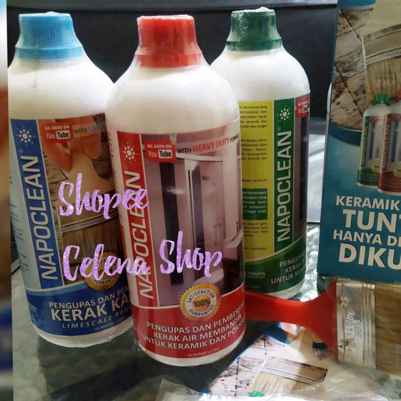 Jual free Kuas. Pembersih keramik Napoclean kemasan 1 liter | Shopee ...