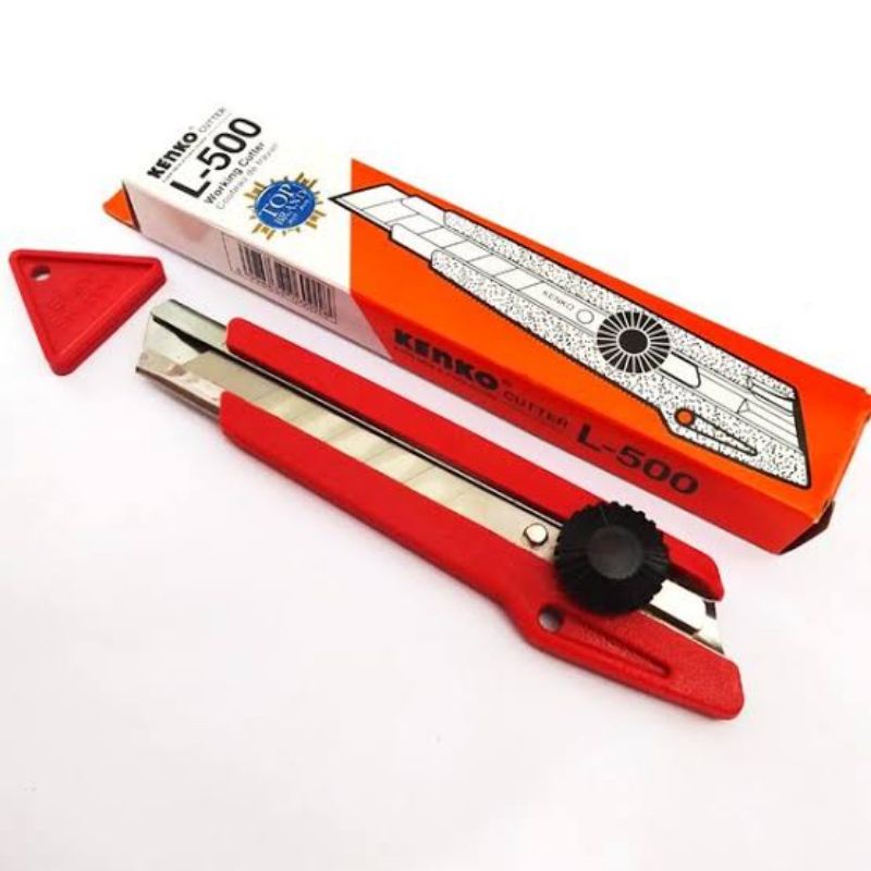 Jual ECER Cutter Besar Pisau L500 Kenko (1PCS) | Shopee Indonesia
