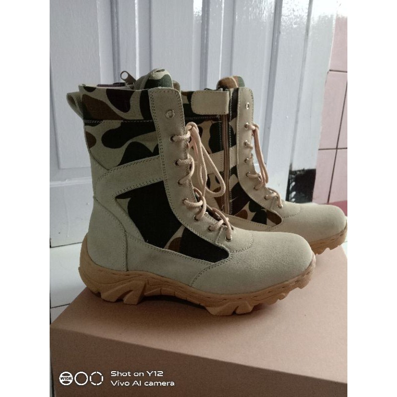 Jual SEPATU PDL MARINIR KULIT SWIDE | Shopee Indonesia