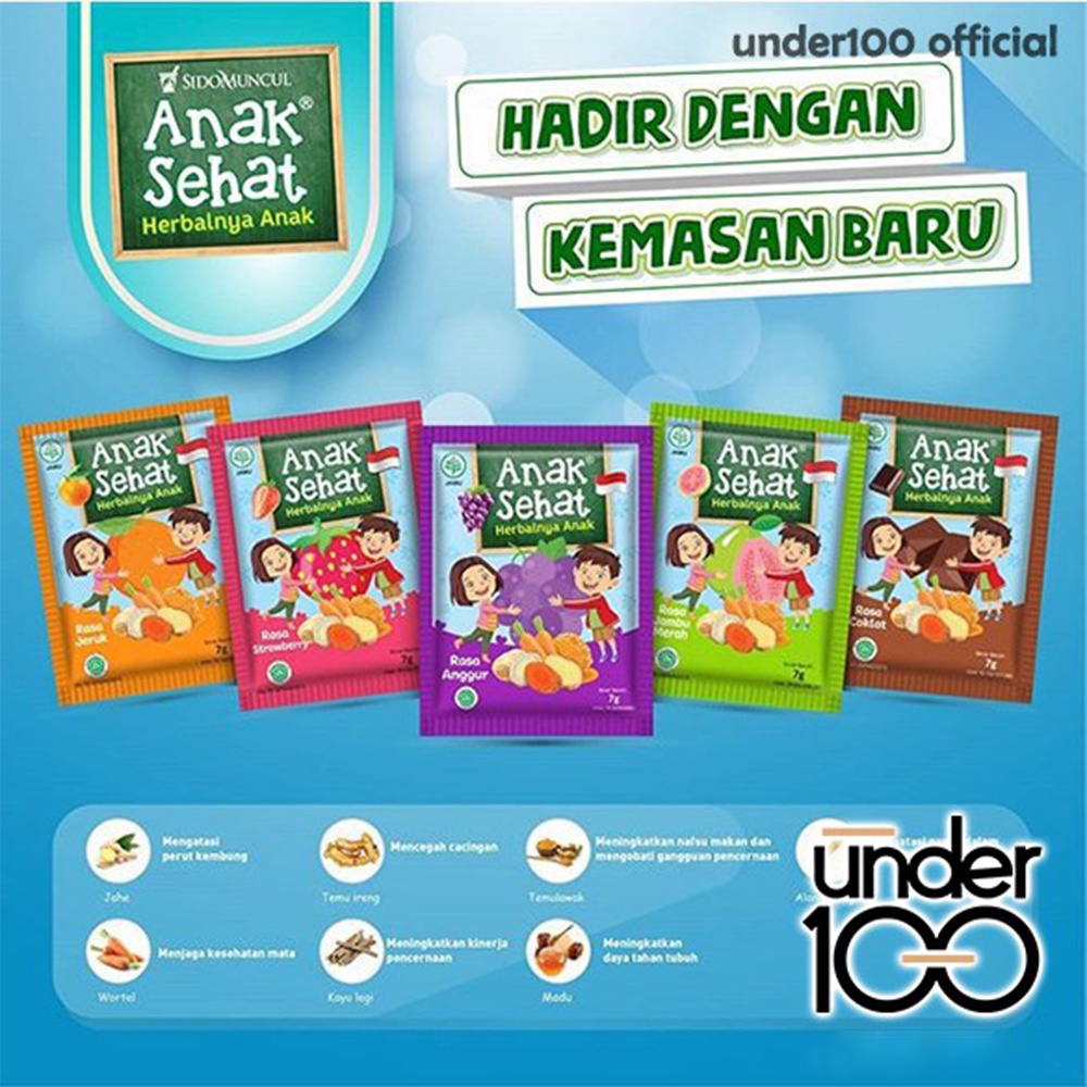 Jual Under100 Sidomuncul Jamu Anak Sehat per Box | Sido Muncul herbal ...