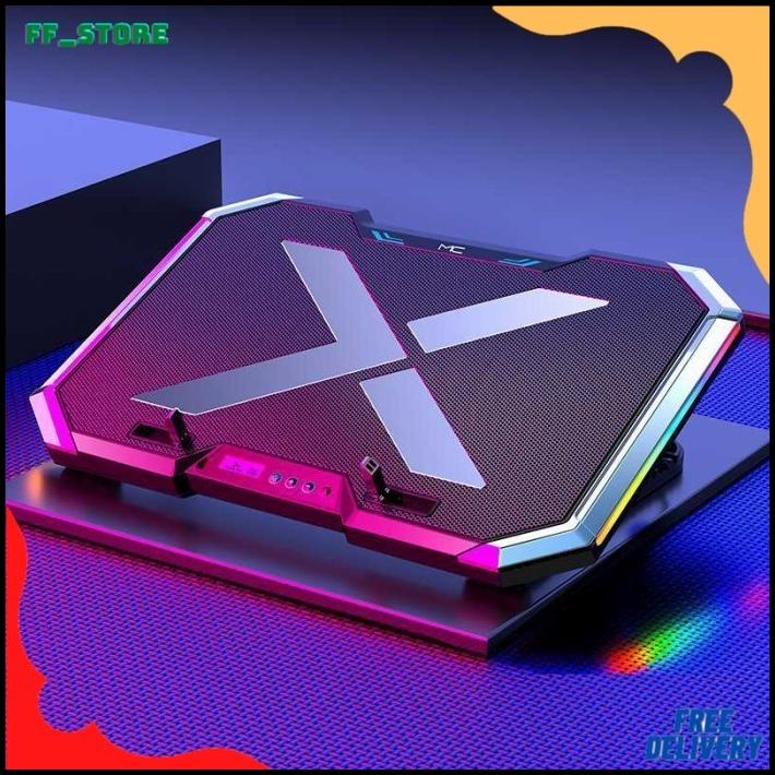 Jual Cooling Fan Pad Gaming Kipas Pendingin Laptop With Led Rgb 6 Fan ...