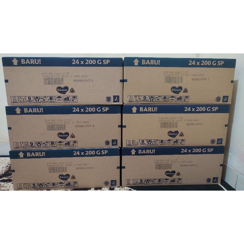 Jual BEBELOVE 1 200g - 1 KARTON - ISI 24 PCS | Shopee Indonesia