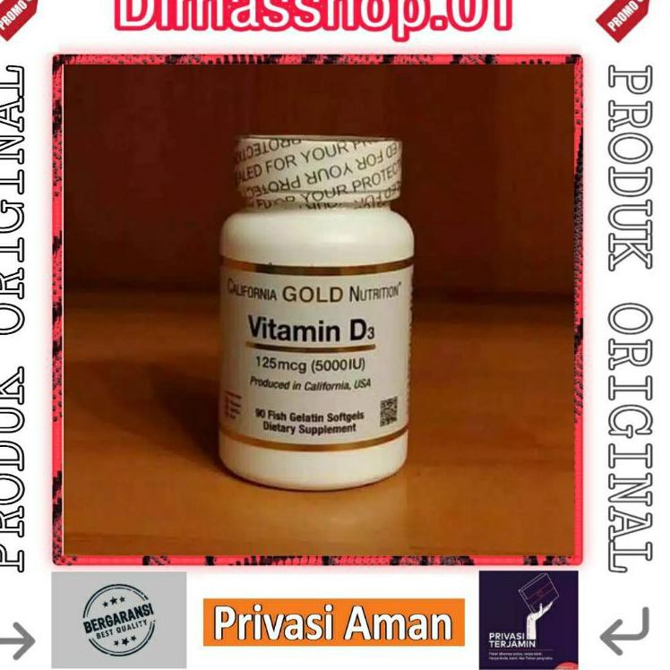 Jual Super sale California Gold Nutrition Vitamin D3 125 mcg (5000 IU ...