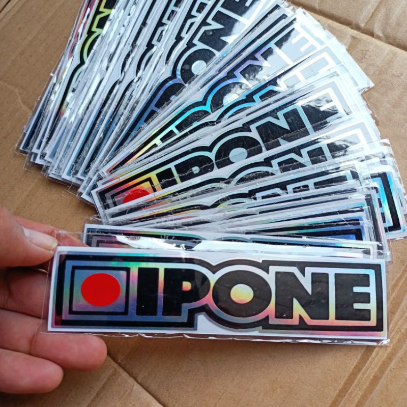 Jual STIKER IPONE STICKER CUTTING HOLOGRAM IPONE 15X4CM | Shopee Indonesia