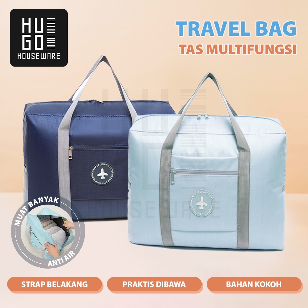 Jual HUGO Tas Travel Besar Lipat Hand Carry Anti Air Travel Bag Fold ...