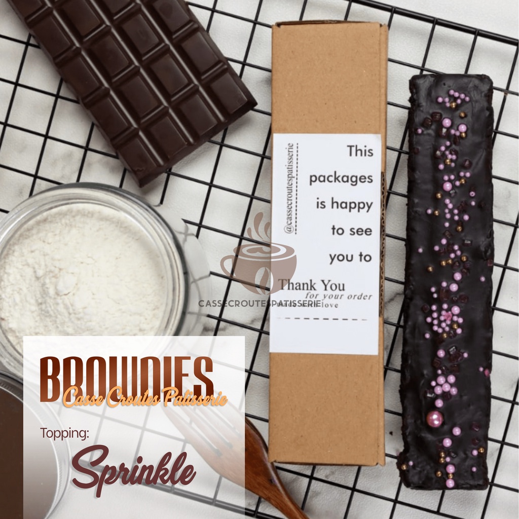 Jual Brownies Fudgy Dark Chocolate Toping By Cassecroutes Patisserie ...