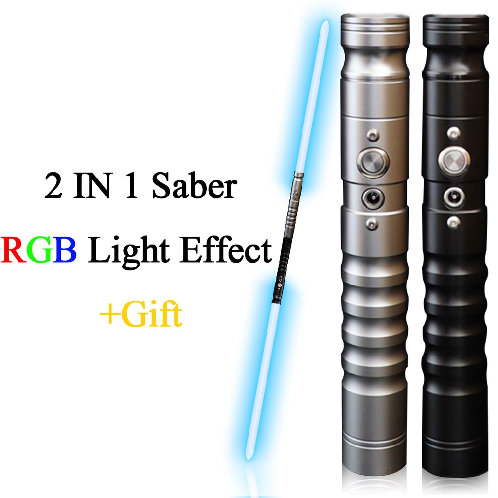 Jual Two In One Switchable Metal Saber Heavy Dueling Sound Double-edged ...