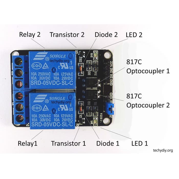 Jual 2-Channel Relay Module / relay expansion board | Shopee Indonesia
