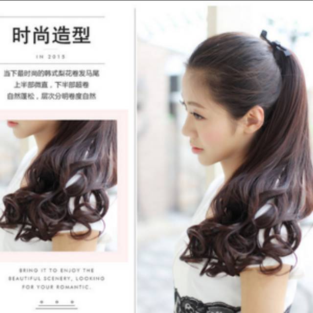 Jual Ponytail ikat curly (kuncir kuda) | Shopee Indonesia