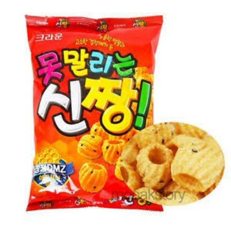 Jual crown shin jjang snack/ snack rasa madu dan acacia 170 gr made in ...