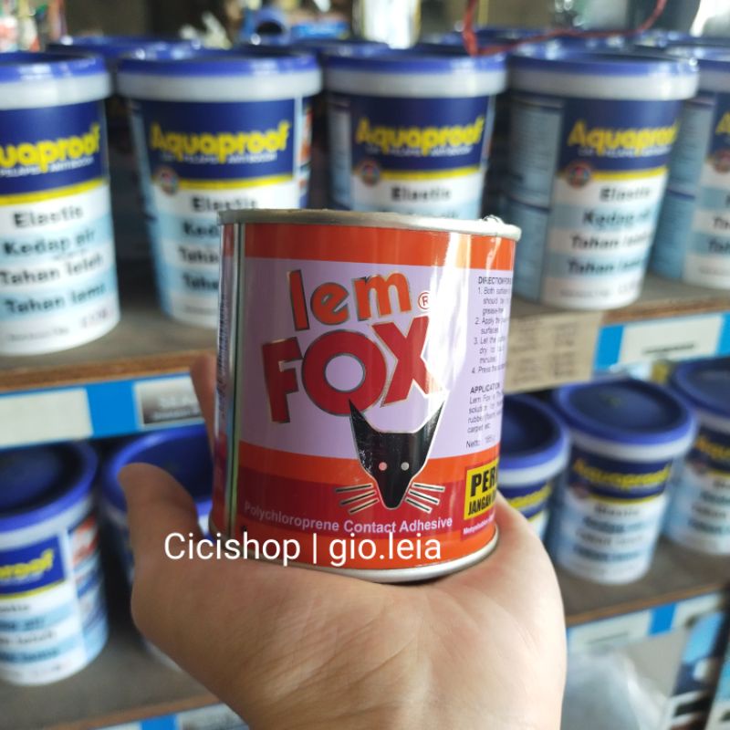 Jual Lem fox 185 gram | lem kayu | lem sepatu | lem kuning | lem kulit | lem karet | lem busa ...