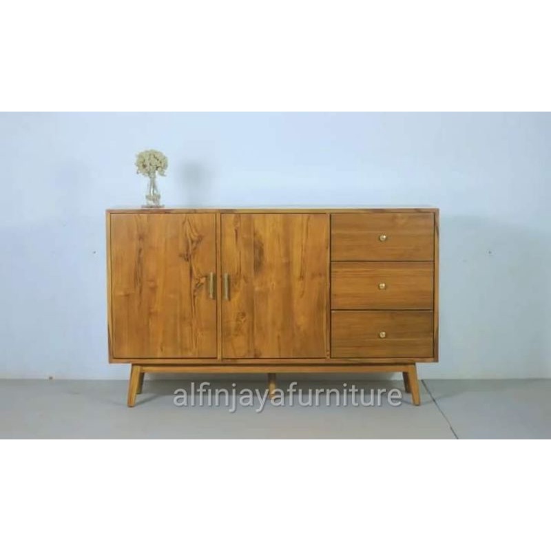 Jual BUFET TV /BUFET RETRO MINIMALIS UKURAN 150X40X90 | Shopee Indonesia