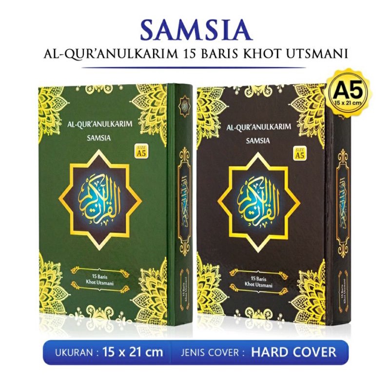 Jual Al Quran Khot Utsmani A5 Samsia 15 Baris,Al Qur'an Samsia 15 Baris ...