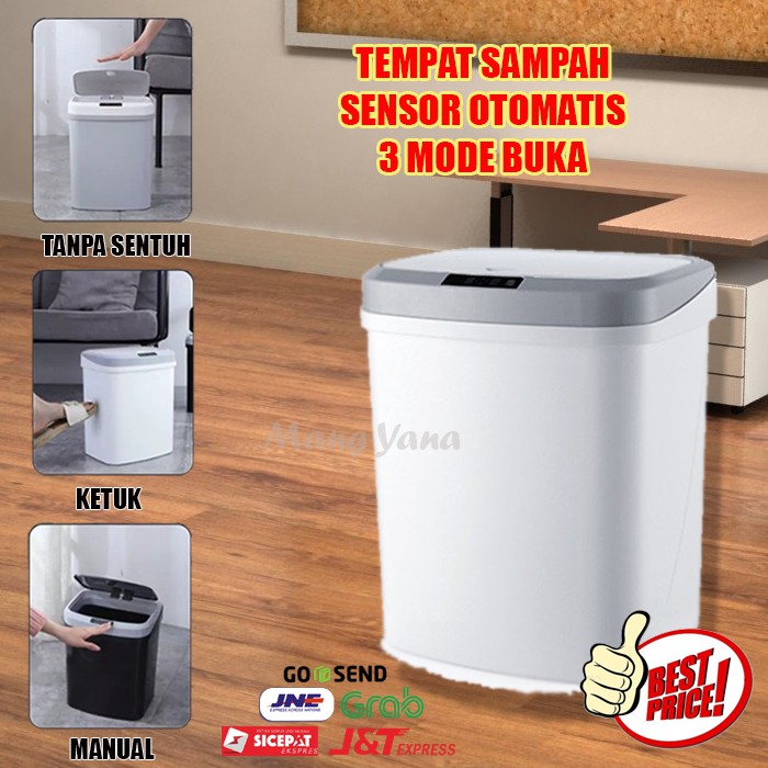 Jual Trash Bin Smart Touchless Tempat Sampah Sensor Otomatis Tong ...