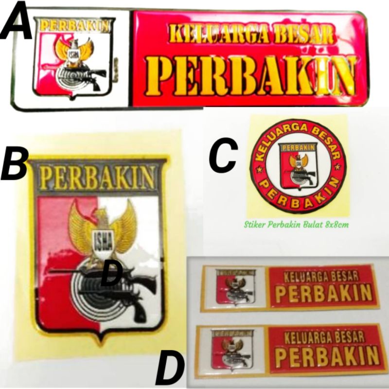Jual Stiker perbakin timbul/Stiker plat nomor/Stiker tempel/Stiker logo ...