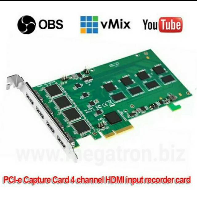 Jual 4 Channel HDMI Video Capture Card PCI Express - Resolusi up to ...