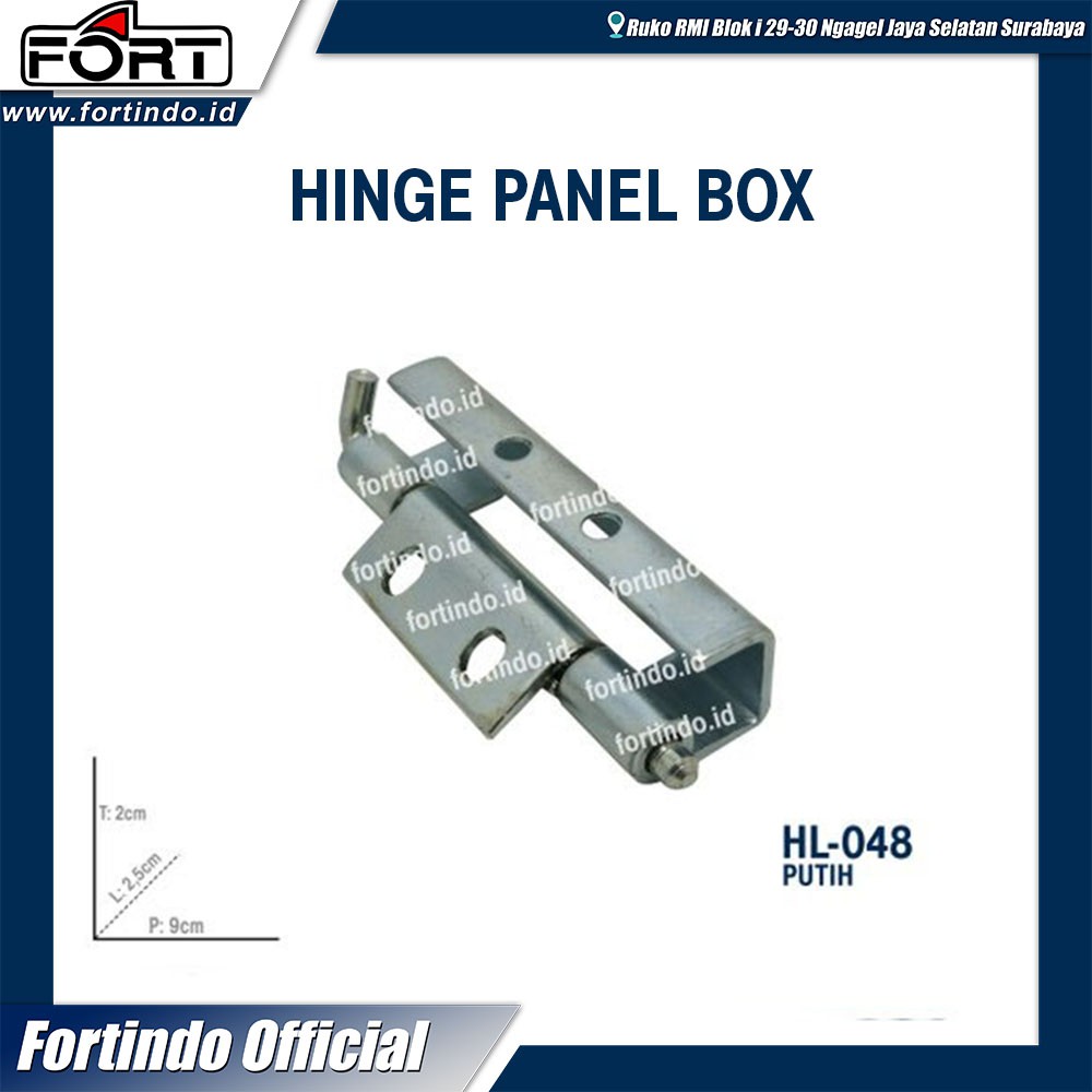 Jual ENGSEL PANEL Lock HL-048 White Putih Hingel Box MERK FORT | Shopee ...