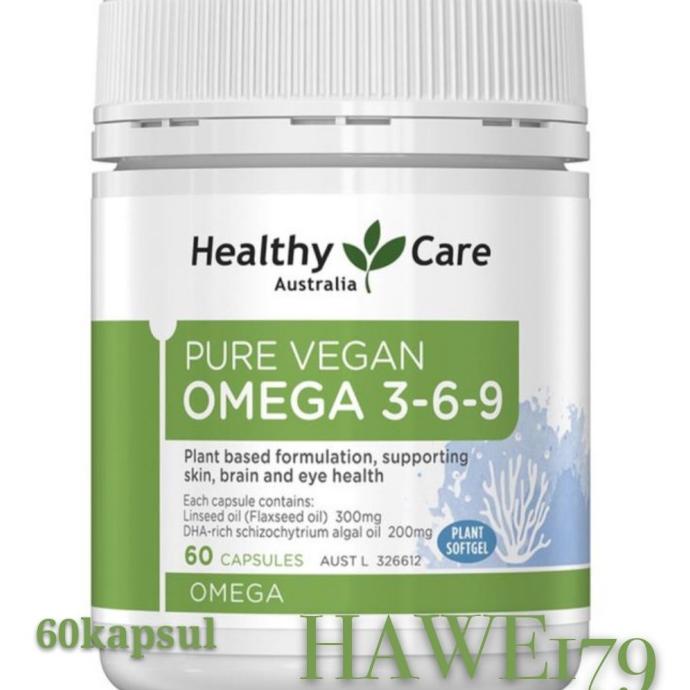Jual Pure Vegan Omega 3-6-9 Healthy Care Omega Pure Vegan 369 60kapsul ...