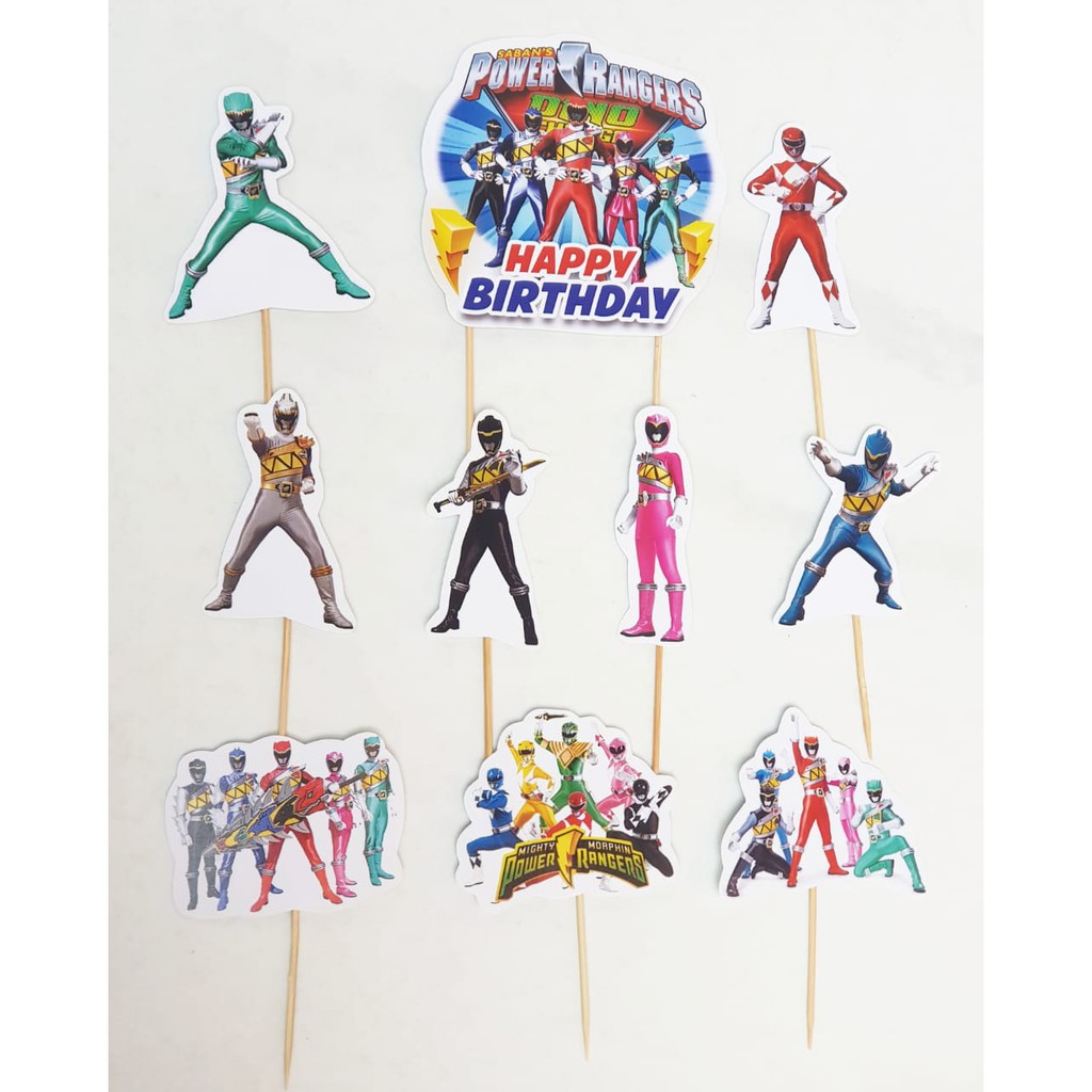 Jual Topper Kue Power Rangers (10pcs) | Shopee Indonesia