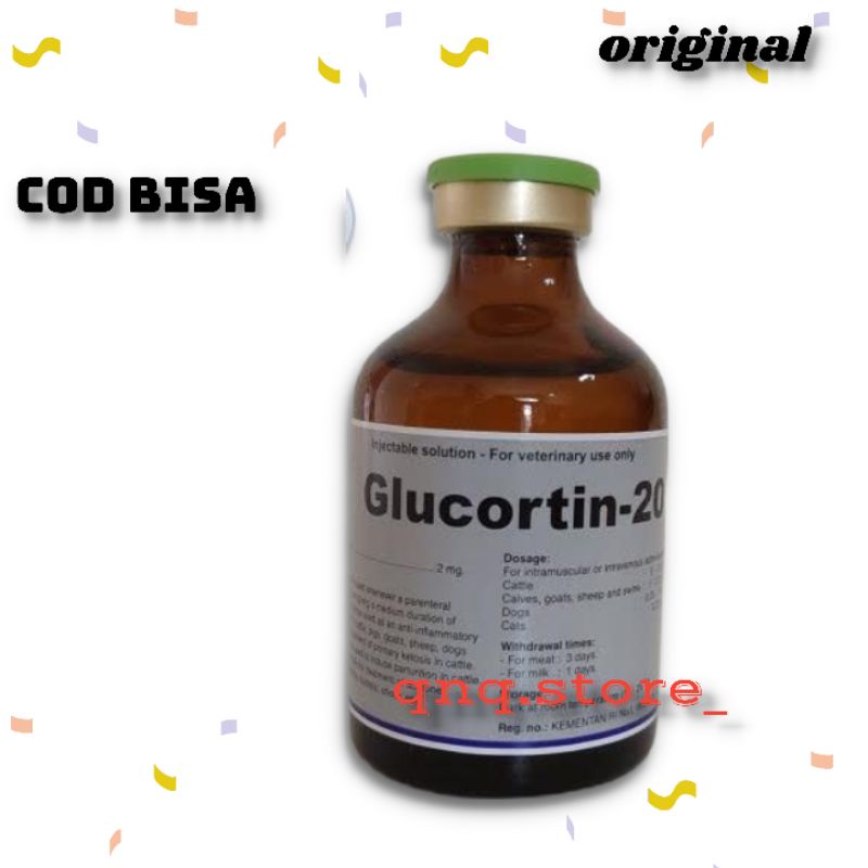 Jual glucortin-20 50ml analgesik anti inflamasi antipiretik sapi kerbau ...