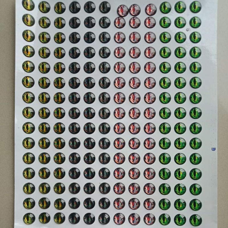 Jual mata ikan 3D motif raptail terbaru size 4/5/6mm | Shopee Indonesia