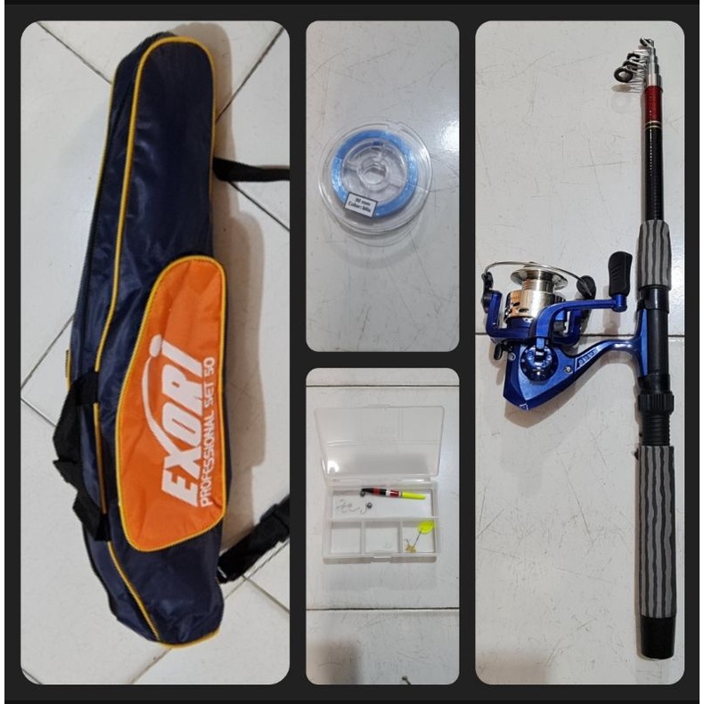 Jual pancing set 180 / 210 cm bonus tas | Shopee Indonesia