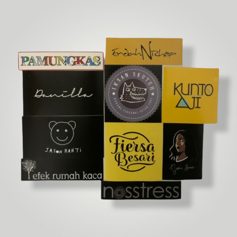 Jual Sticker Pack Band Indie Folks (Fiersa Besari, Pamungkas, Danilla ...