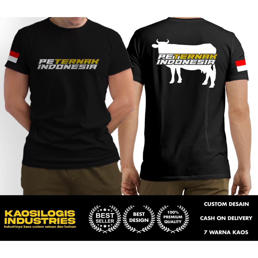 Jual Kaos Baju Peternak Sapi Indonesia Terbaru - Kaosilogis | Shopee ...