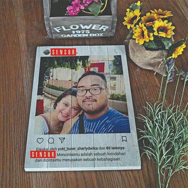 Jual Poster kayu asli tipe instawood (custom) | Shopee Indonesia