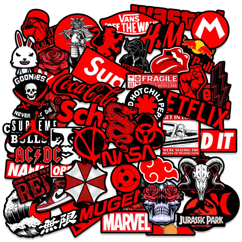 Jual 50 pcs STIKER LOGO hypebeast graffiti Sticker Vinyl Laptop ...