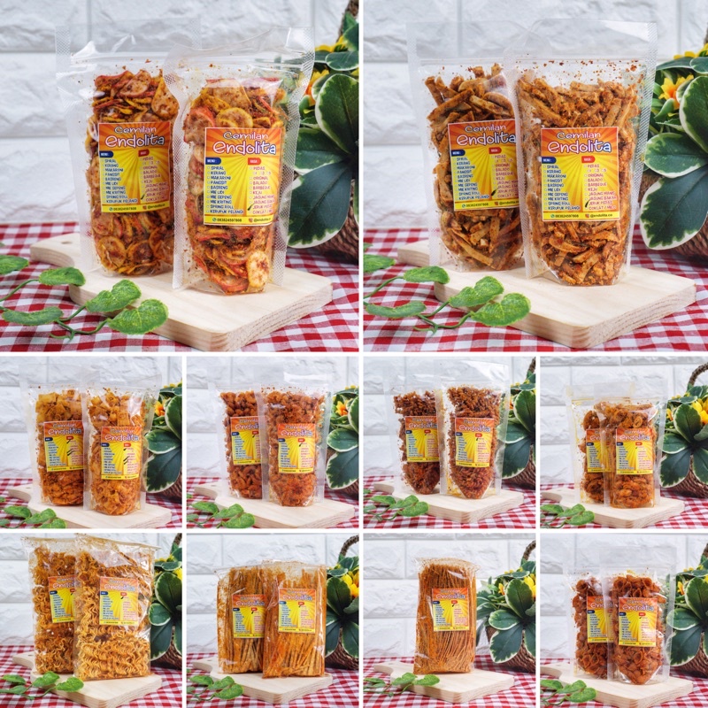Jual TERLARIS Snack/Cemilan Pedas Cemilan Endolita kemasan 190gr ...